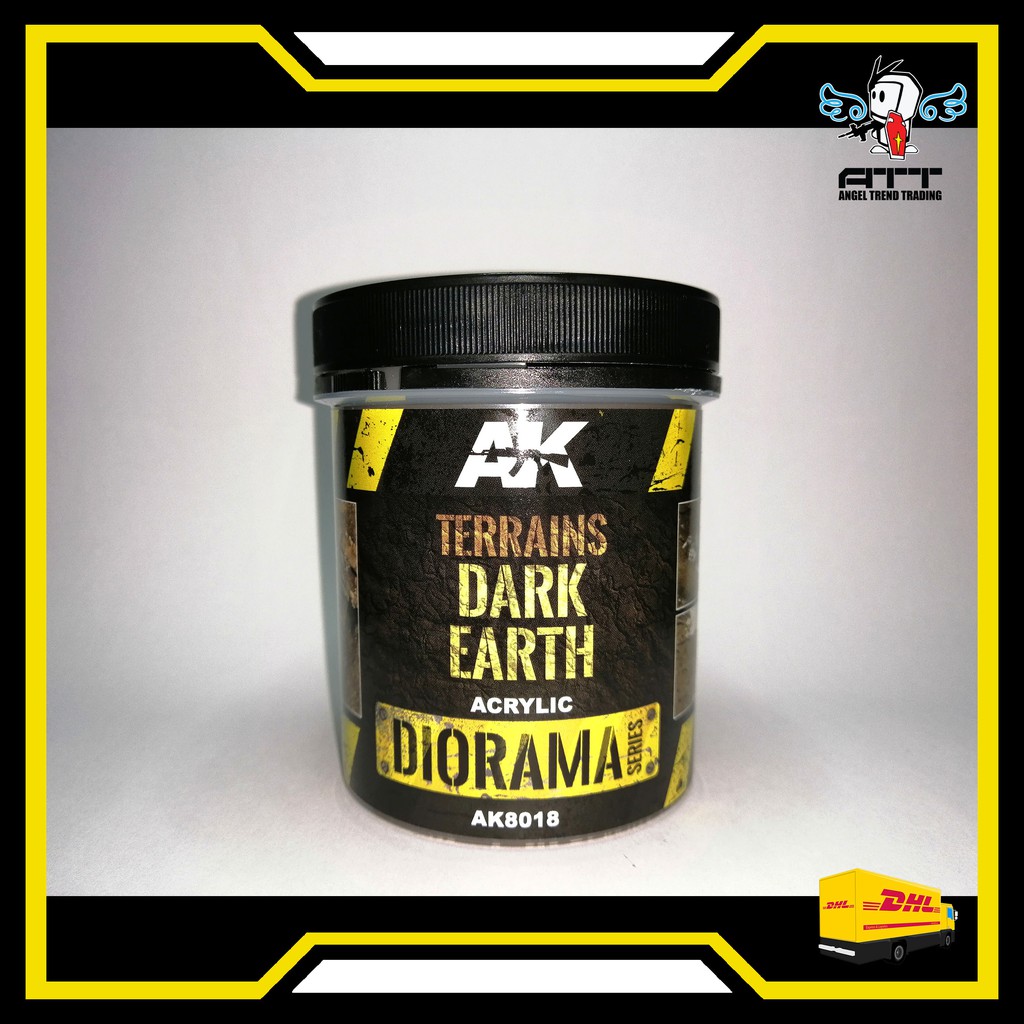 AK8018 TERRAINS DARK EARTH ACRYLIC 250ml AK DIORAMA (Gunpla Gundam ...