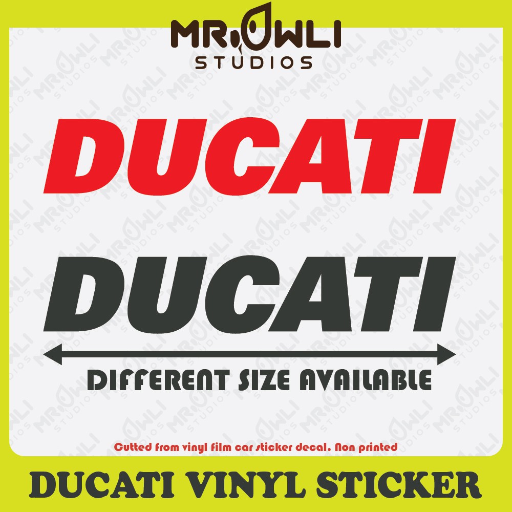 Ducati Sticker Die Cut Vinyl Decal (2Pcs) | Shopee Malaysia
