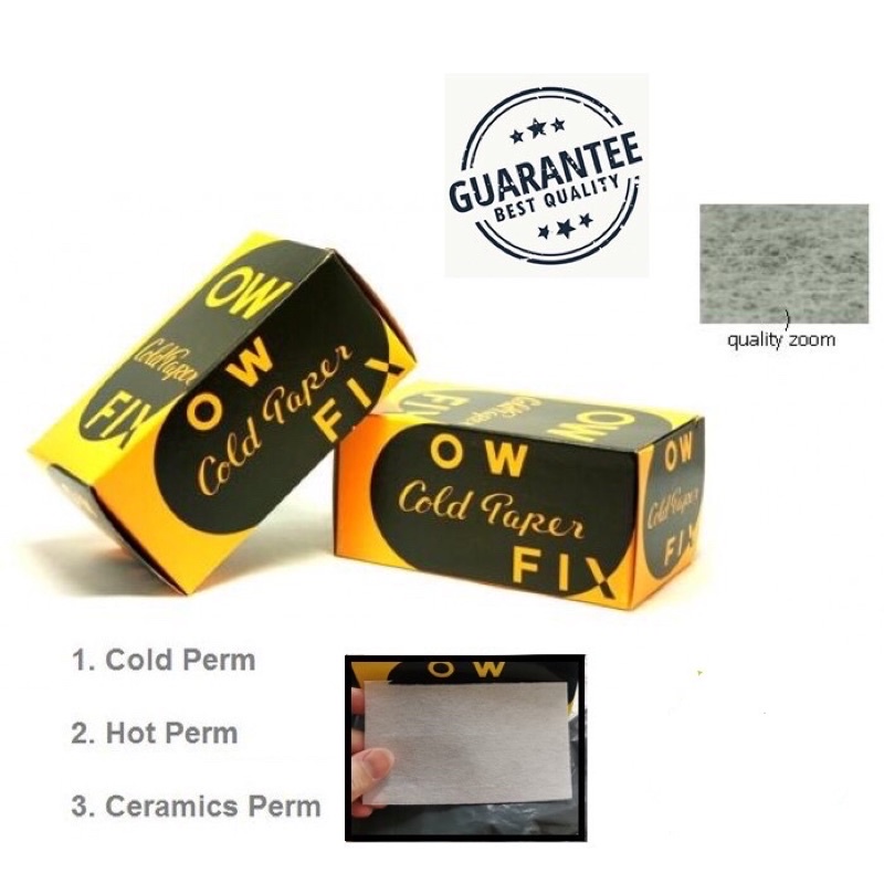 OW Perm Paper Cold Paper Fix Perming Paper Cold Wave 1 Box Digital Perm ...