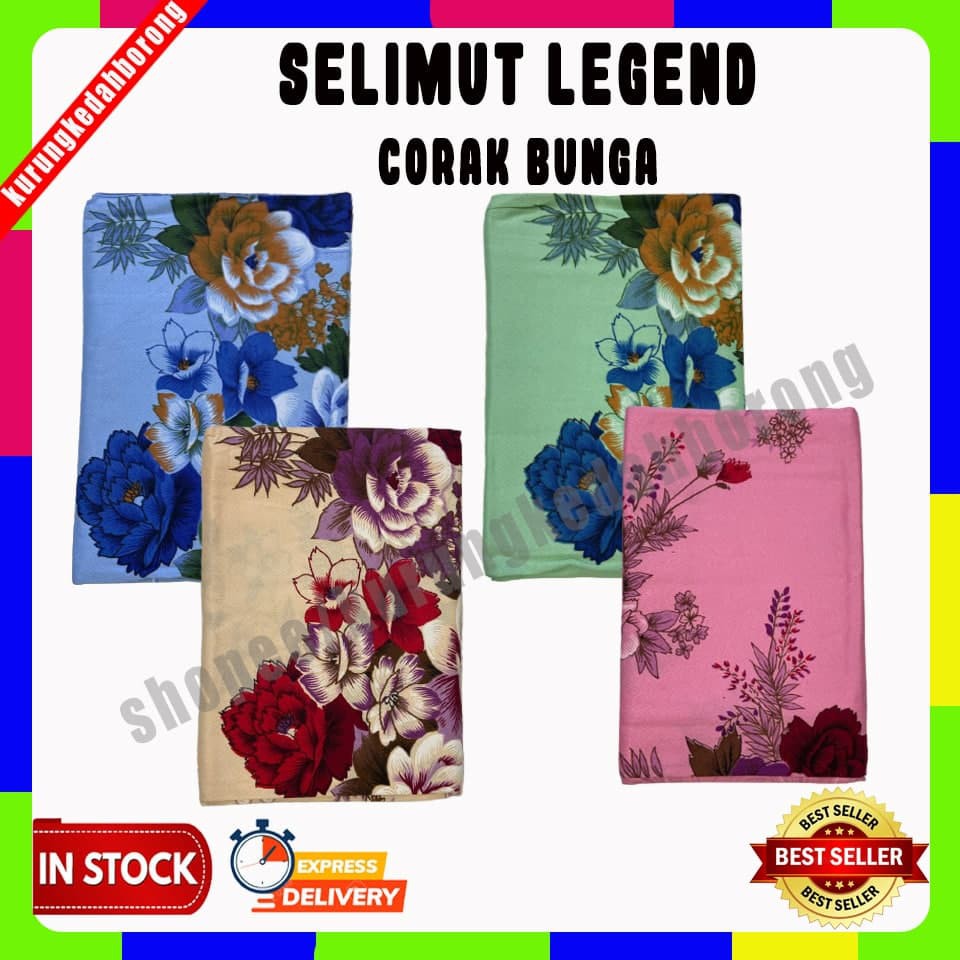 Selimut Legend Corak Bunga Cotton ( Original Packing Swallow ) selimut ...