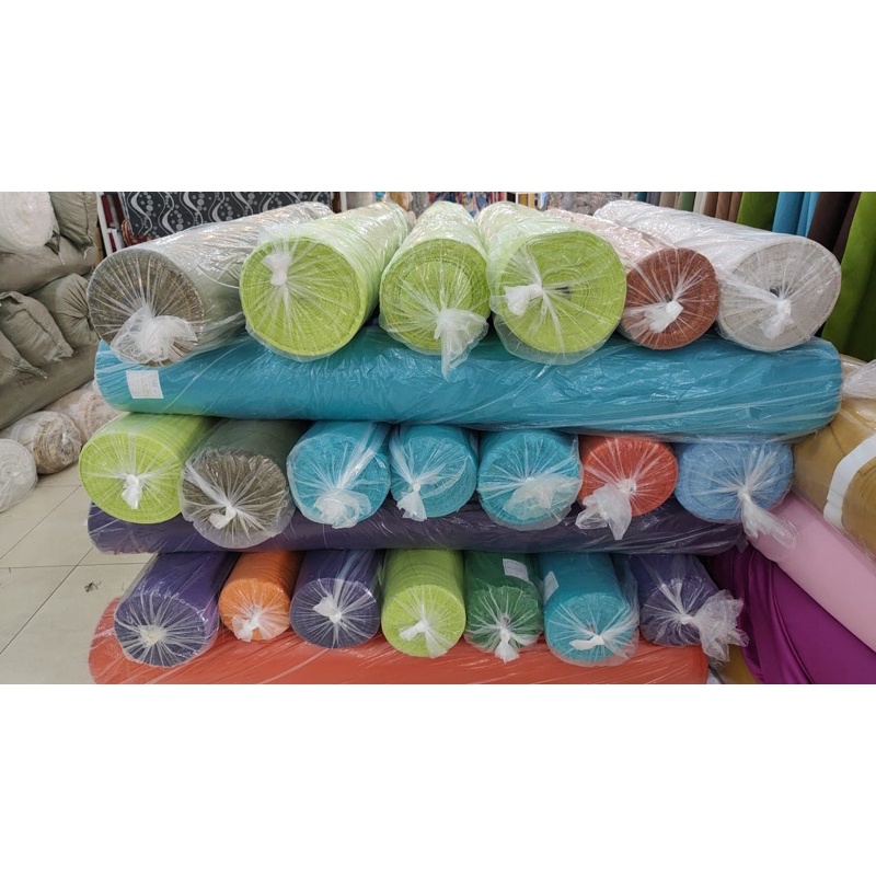 kain langsir heavy cotton plain fabric kain craft kain kraf tangan kain ...