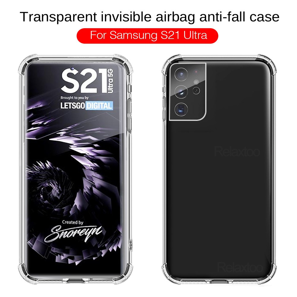 Samsung Galaxy S20 S21 S22 FE S23+ S23 S24 25 Plus Ultra Hard PC Acrylic Anti Crash Shock AirBag ...