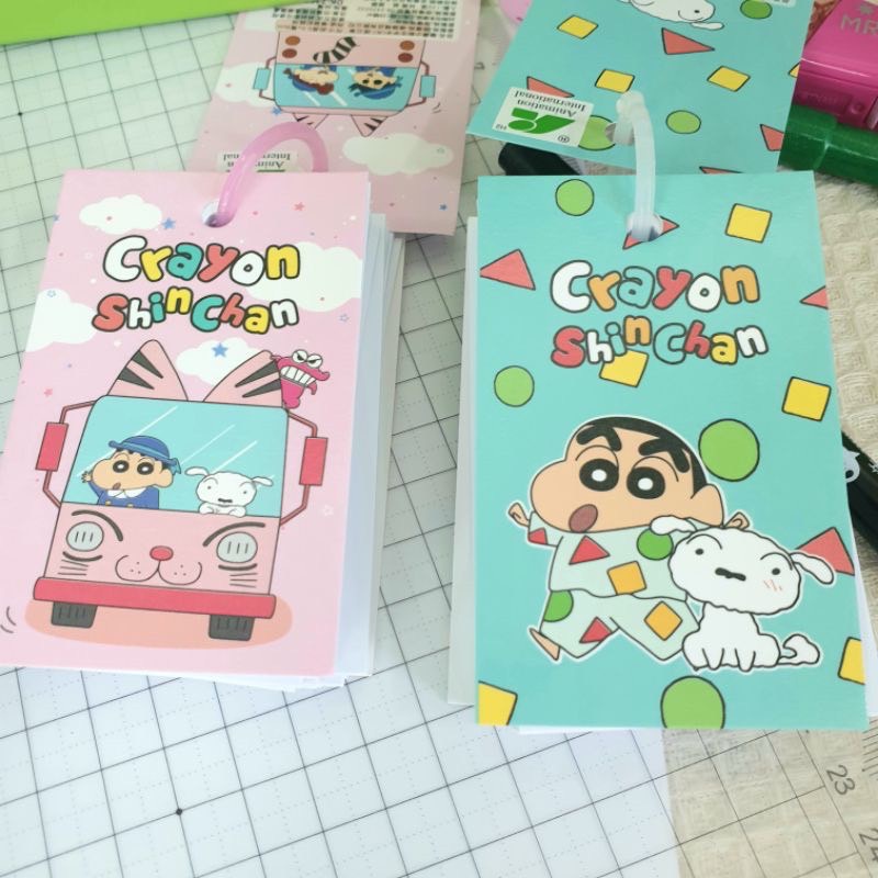 Crayon Shin-Chan Vocabulary Card Blank New Word Portable Notes Nohara ...