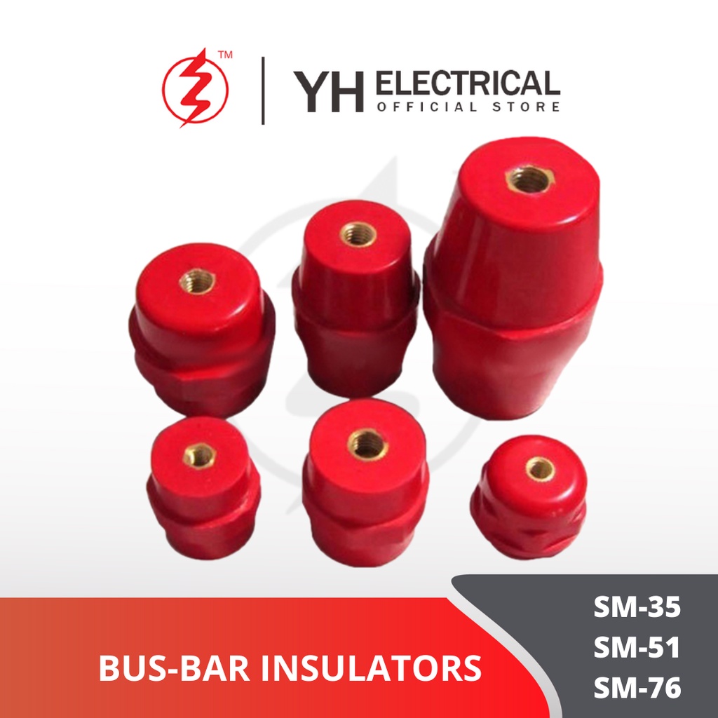Busbar Insulator / Electrical Bus Bar Busbar Support Post Insulator SM35 SM51 SM76 | Shopee Malaysia