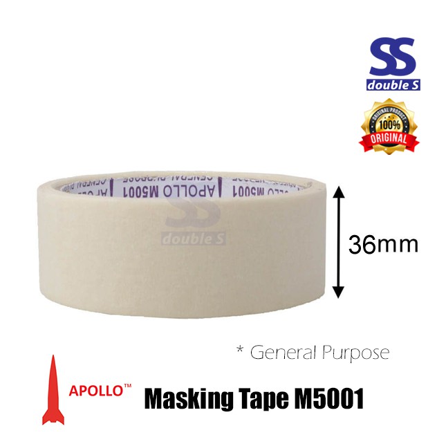 Masking Tape/ Apollo General Purpose Masking Tape M5001 | Shopee Malaysia