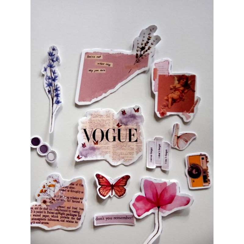 (Aesthetic Stickers) 50 aesthetic Stickers | Shopee Malaysia