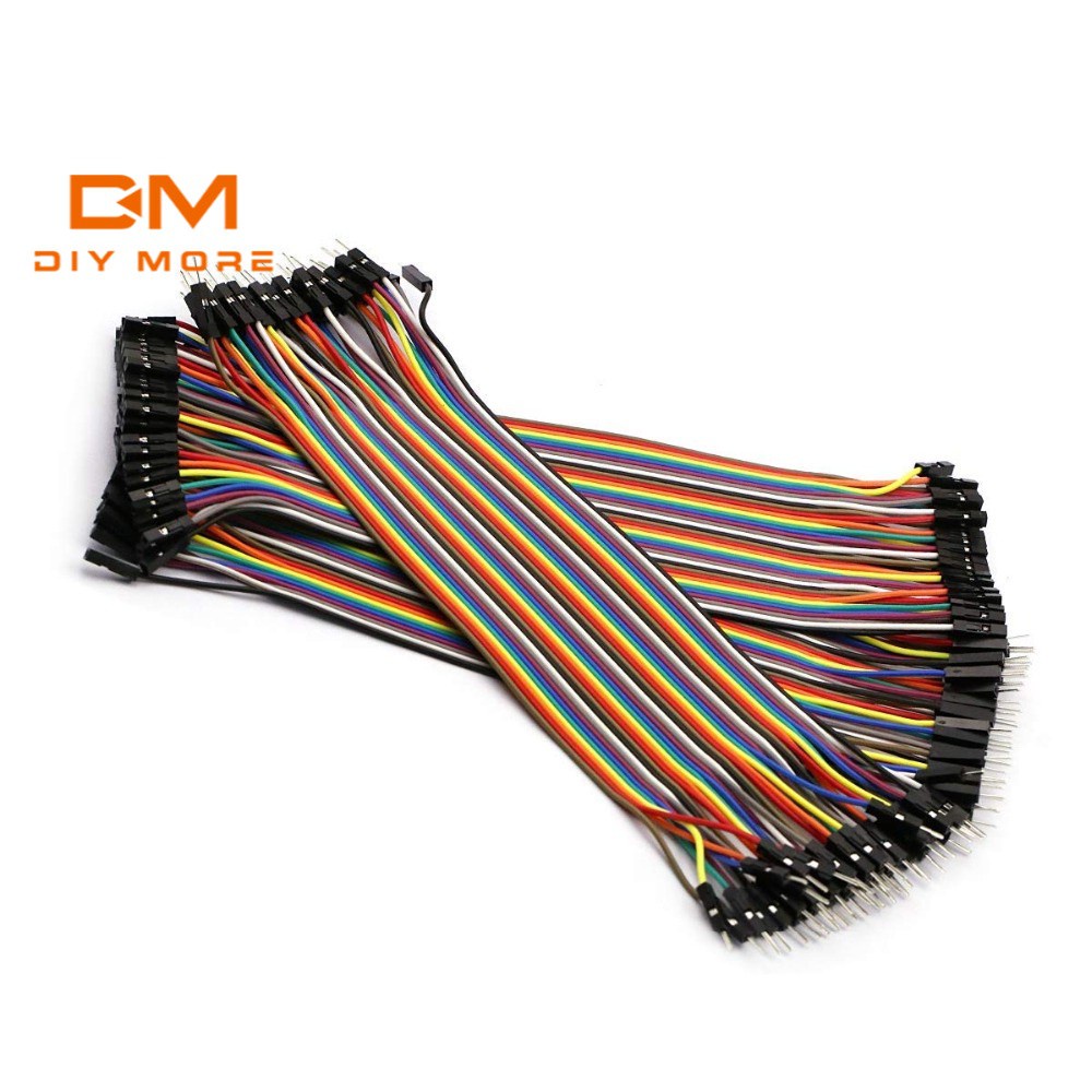 DIYMORE Dupont Cables 40 Pin Male to Female Breadboard Jumper Wire ...