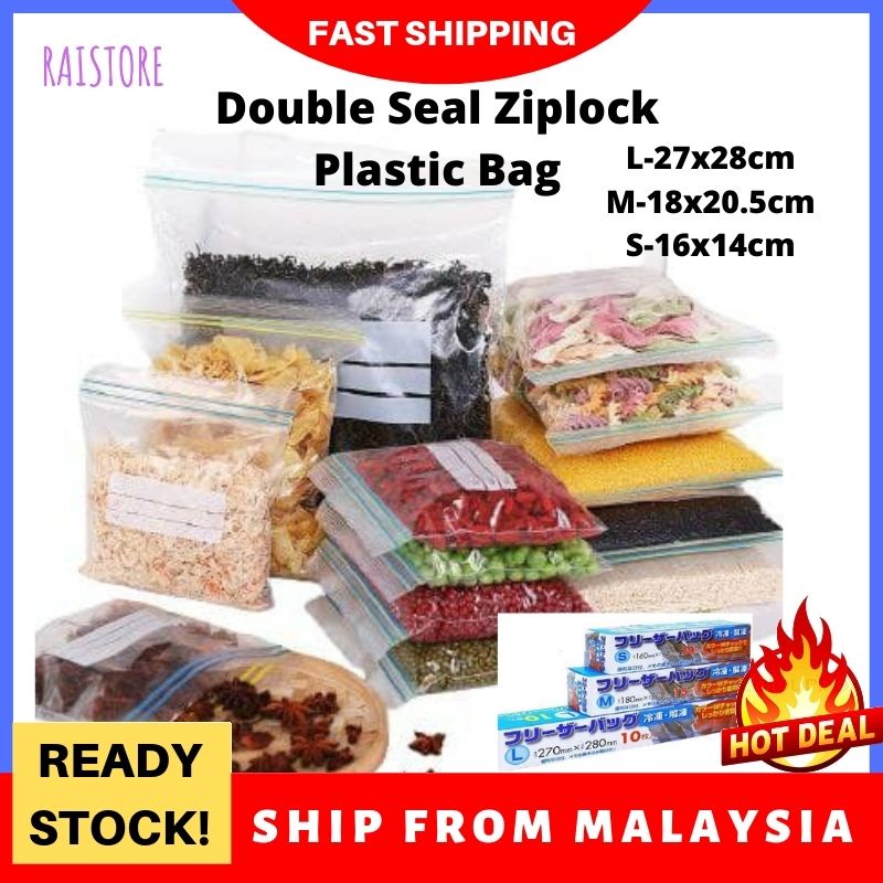 Plastik Ziplock Transparent Plastic Double Zip Lock Bekal Lunch Murah ...