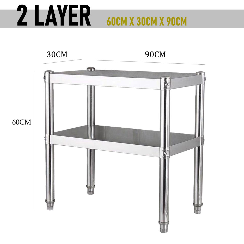 Steel Multi-Layer Kitchen Multipurpose Premium Stainless Storage Rack ...