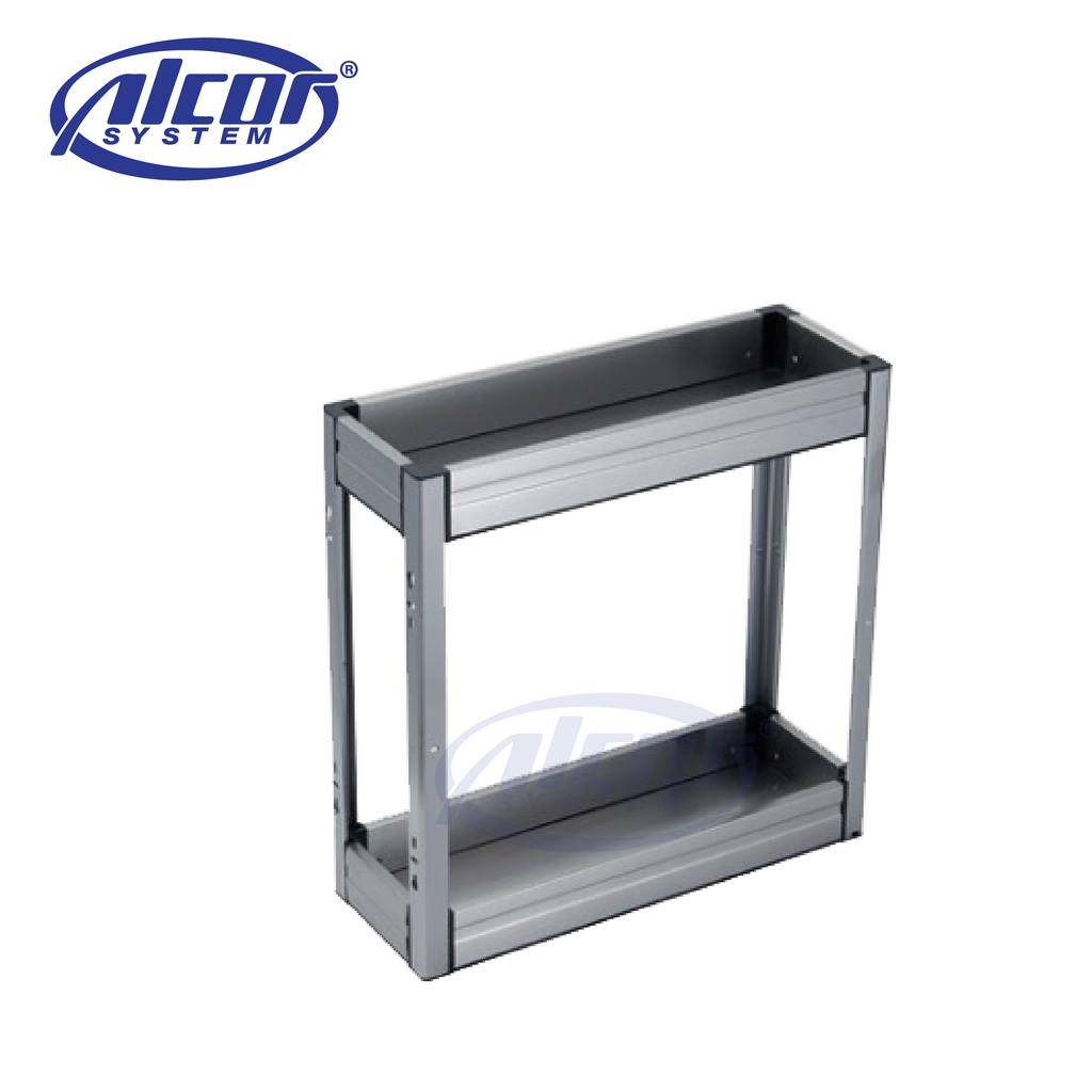 Alcor System 304 Stainless Steel 2 Tier Multipurpose Pull Out Unit ...