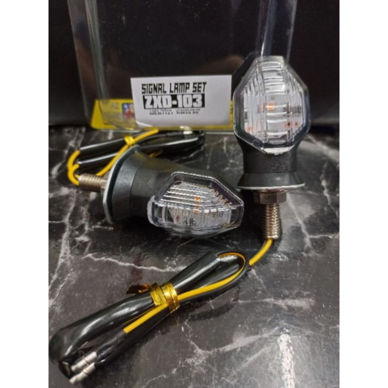 SIGNAL BEAT RS150 ALPHA W110 UNIVERSAL REAR SIGNAL LAMP SET MINI SIZE ...