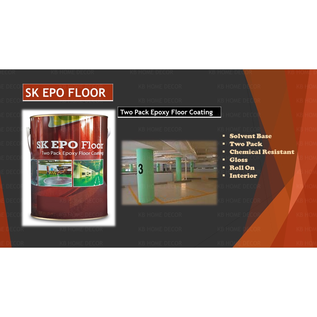 [5L] SKK SK Epo Floor Two Pack Epoxy Coating | Shopee Malaysia