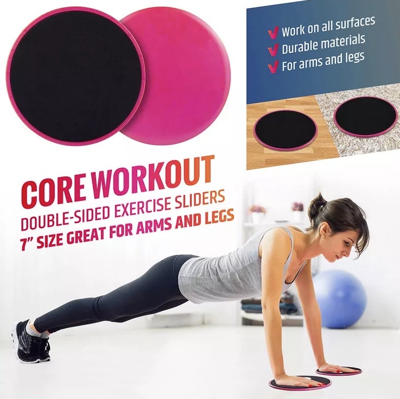 Gliding Disc Sliding Fitness Gym Home Workout Gym Exercise Slider Core ...