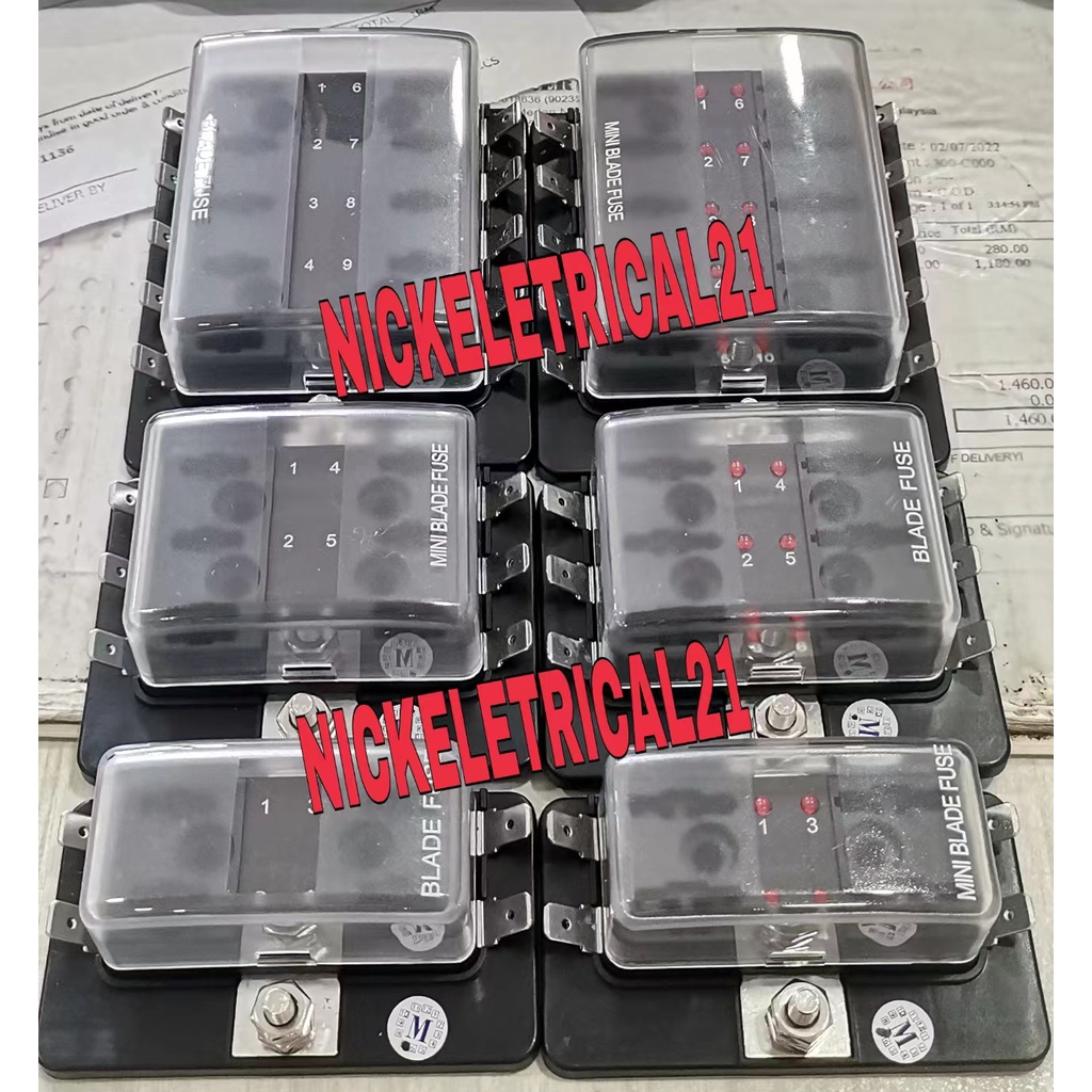 (1PC) 4 Way / 6 Way / 10 Way Circuit Standard ATO Blade Fuse 12V 24V ...