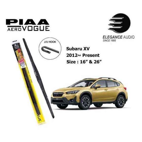 PIAA Aero Vogue Silicone Wiper For Subaru XV 2016 ~ Present (26" / 16") | Shopee Malaysia