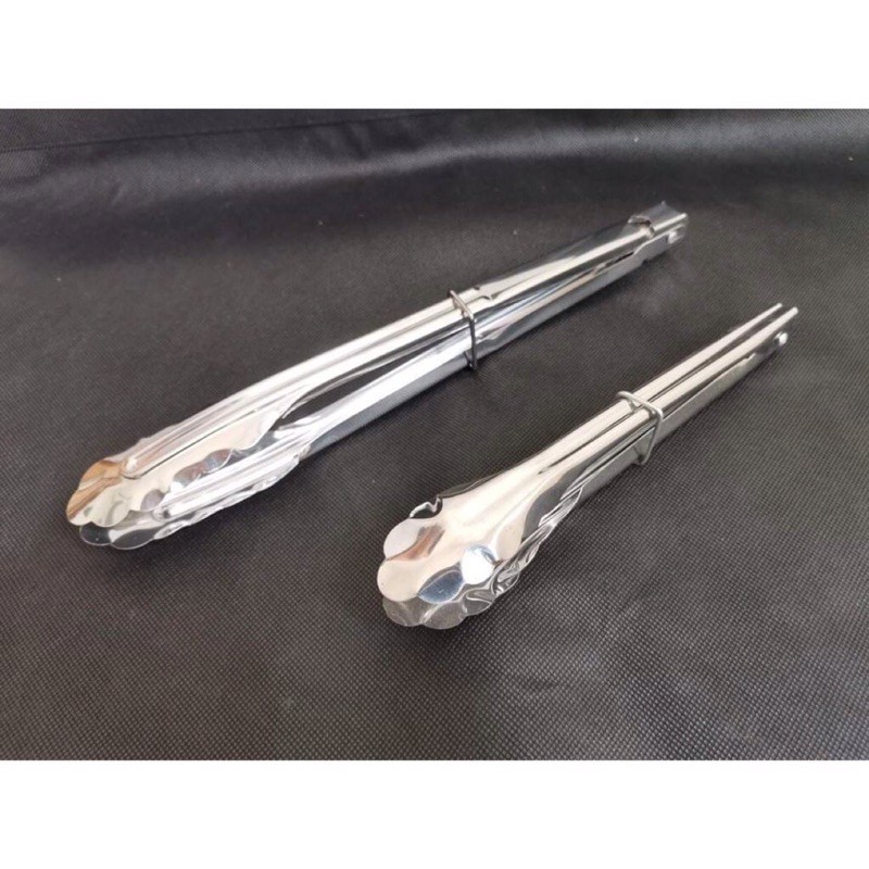 Kitchenware Metal Silver Tone Buffet Salad Clip Food Tong / Pengepit ...