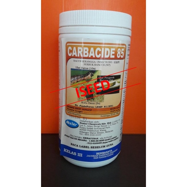 HEXTAR CARBACIDE 85 500G Carbaryl 85% Racun Serangga (Active Ingredient ...