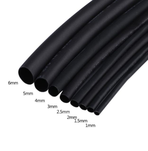 1METER HEAT SHRINK TUBE / HEAT SHRINKABLE SLEEVING BLACK 1MM ~ 10MM | Shopee Malaysia