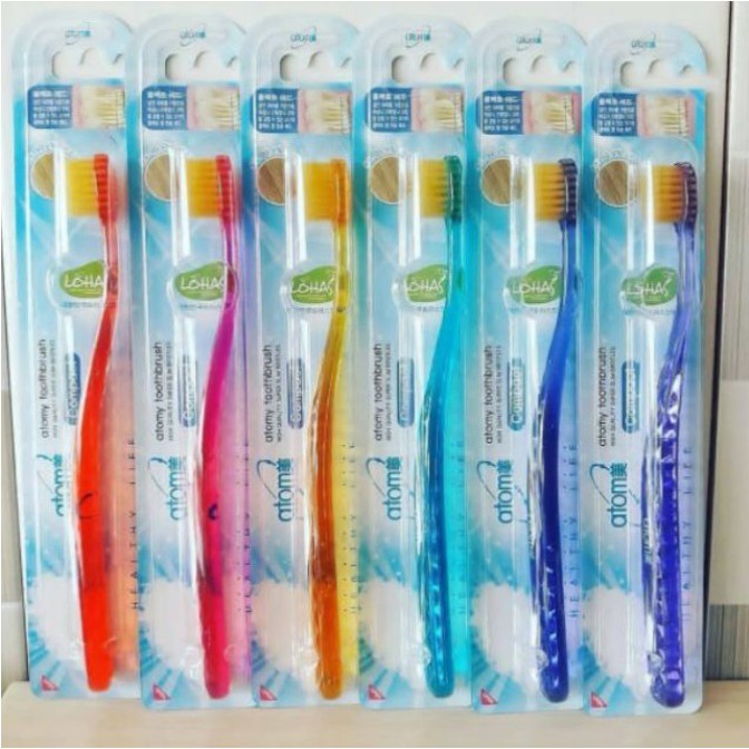 🆓🚚 Korea Atomy COMPACT ANTI-BACTERIA TOOTHBRUSH (Suitable for kids and ...