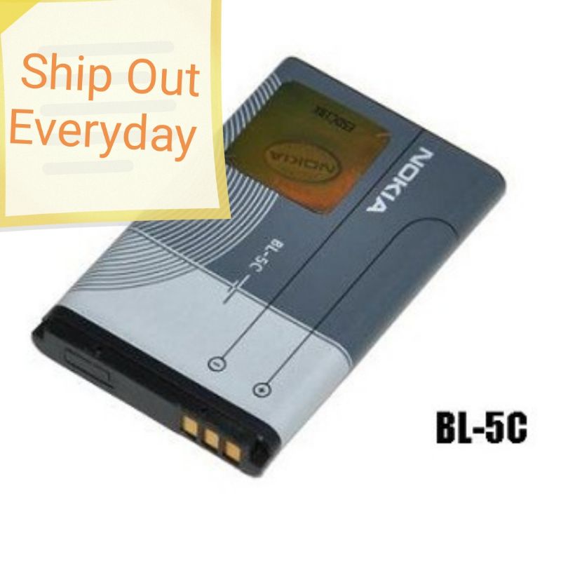 NOKIA BL-5C Battery BL-5C Bateri BL5C Battery Joc Radio 1280 5130 1208 ...
