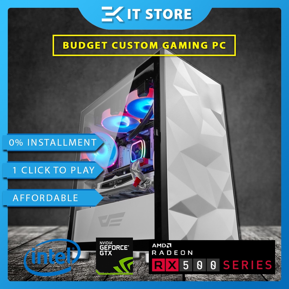 (READY STOCK) CUSTOM GAMING PC SET / BUDGET GAMING PC / GAMING DESKTOP ...