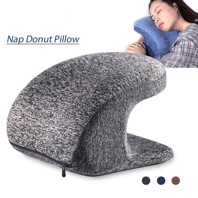 DANSUNREVE small Sleep Pillow Bantal Tidur 办公室午睡枕 记忆枕 保护脊椎 Nap Donut ...
