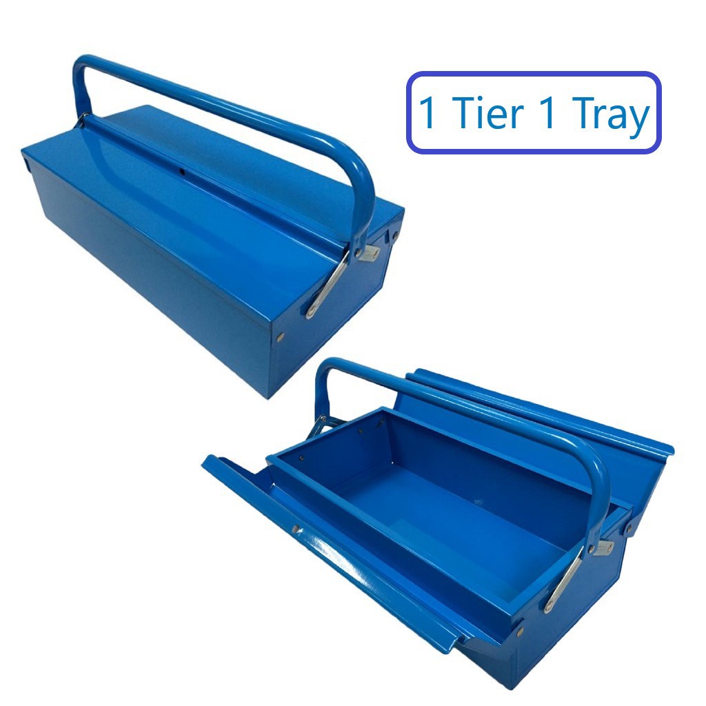 [1 / 2 / 3 Tiers] Heavy Duty Metal Cantilever Tool Box Multi Layers ...