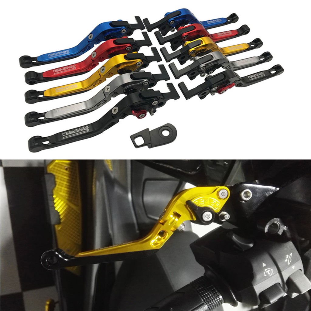 SEMSPEED Motorcycle Brake Lever With Parking Function Foldable ...