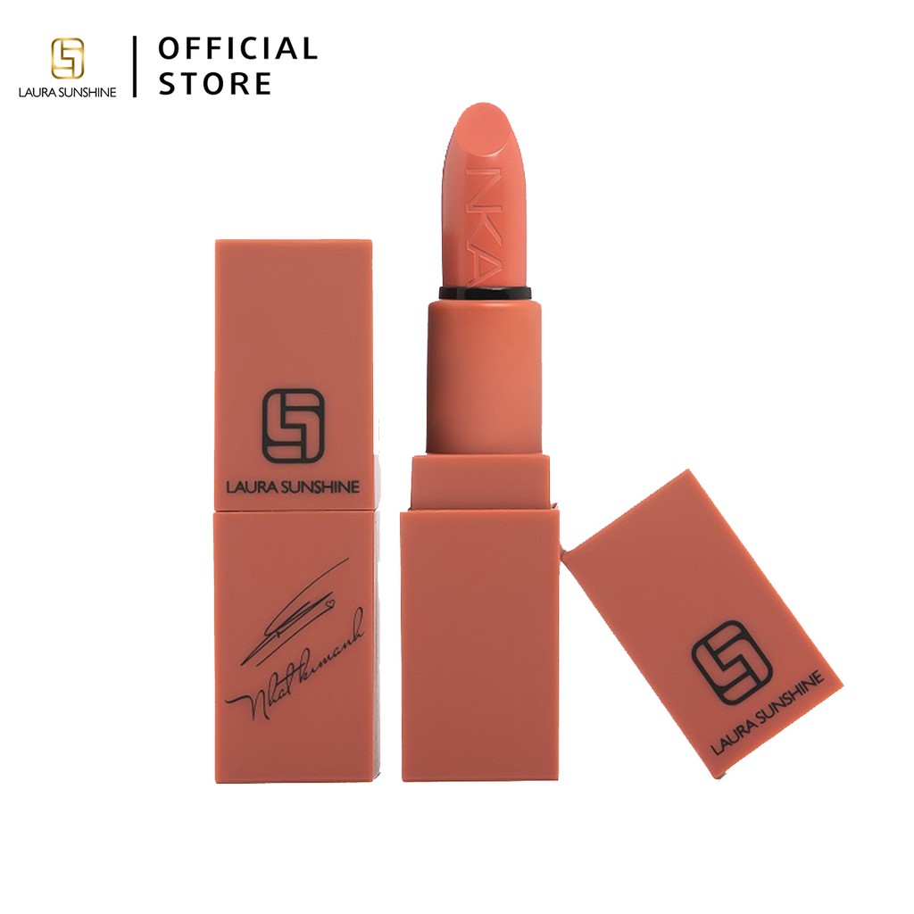 Laura Sunshine Lipstick - Color 02 - Earthy orange pink - Cotton Rosy ...