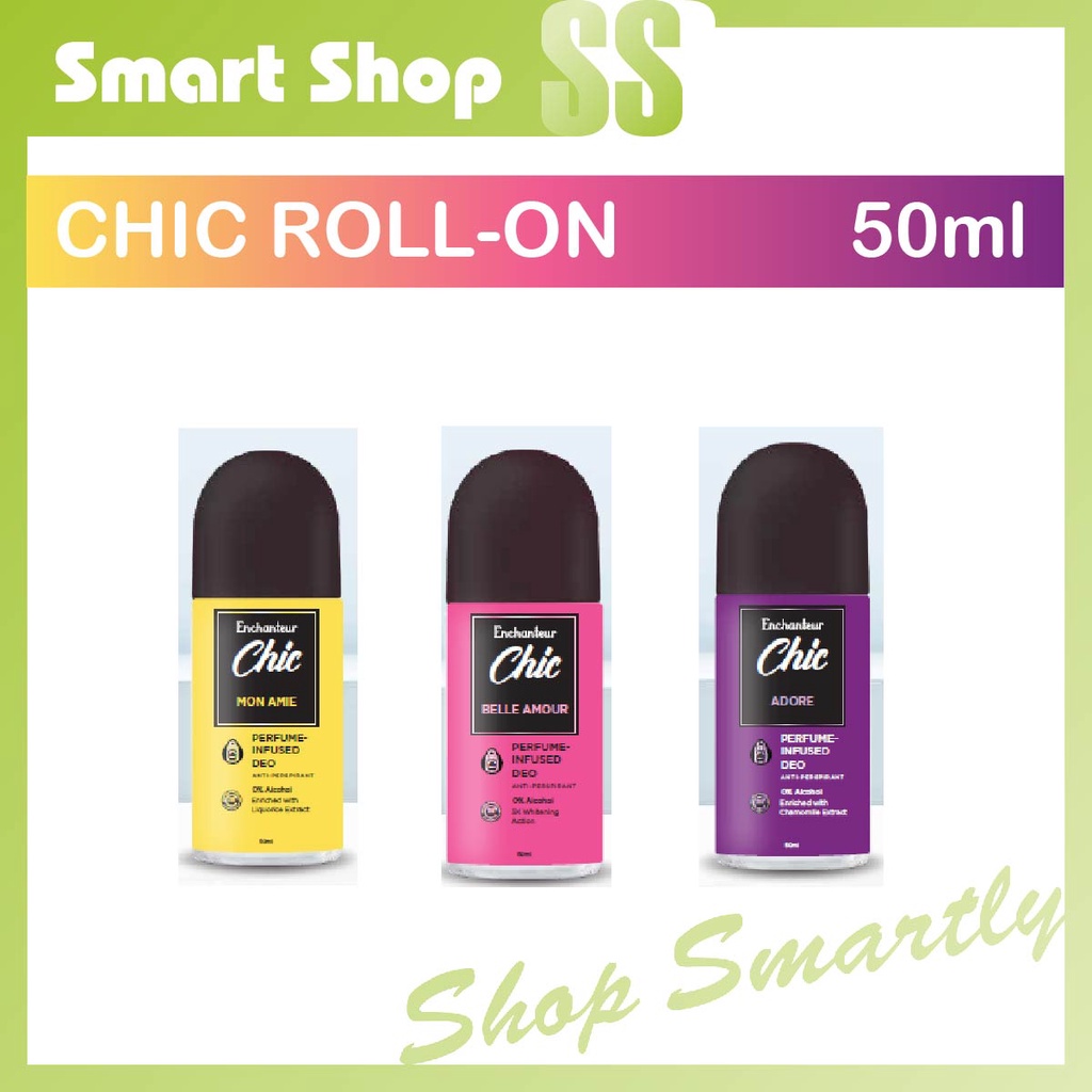Enchanteur Paris Roll On/Chic Roll On 50ml | Shopee Malaysia