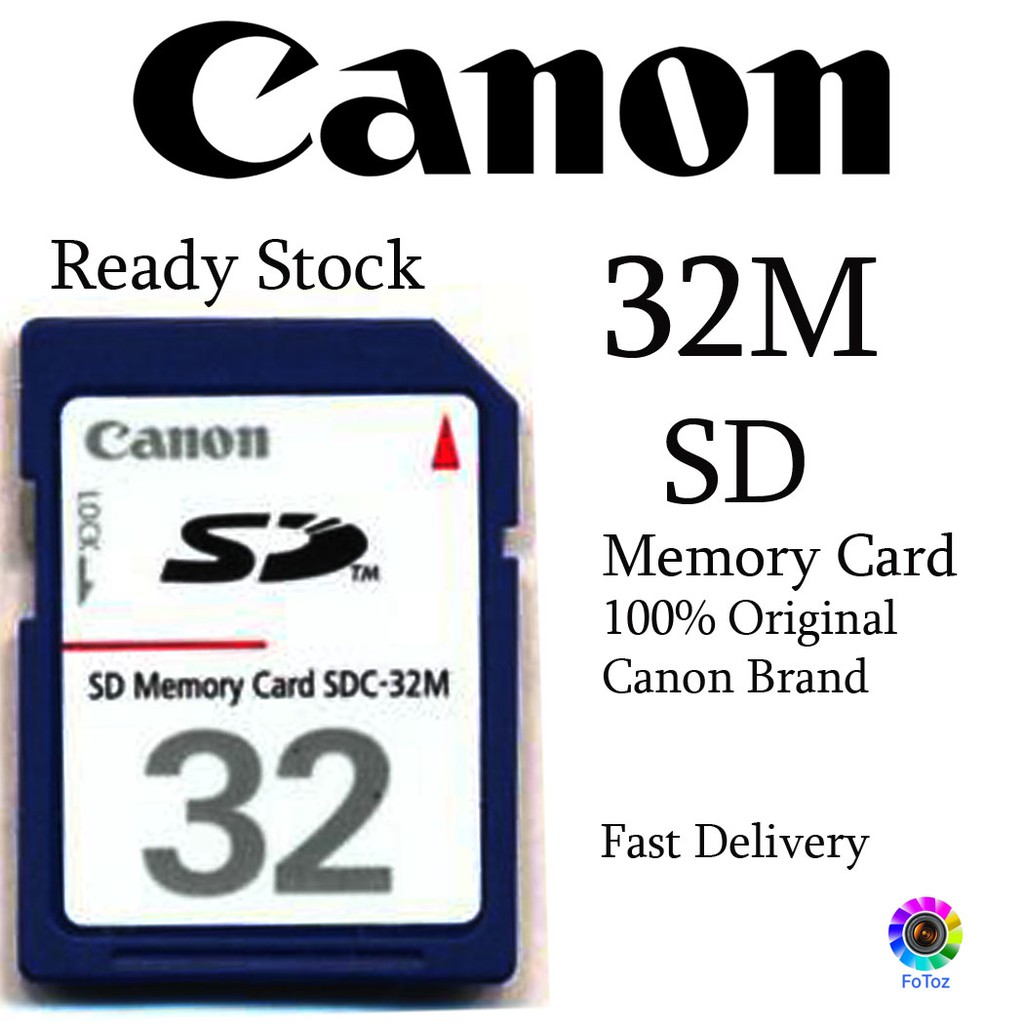 Canon 32MB SD Card, SD memory Card 32 MB, SDC-32MB Genuine (Limited ...