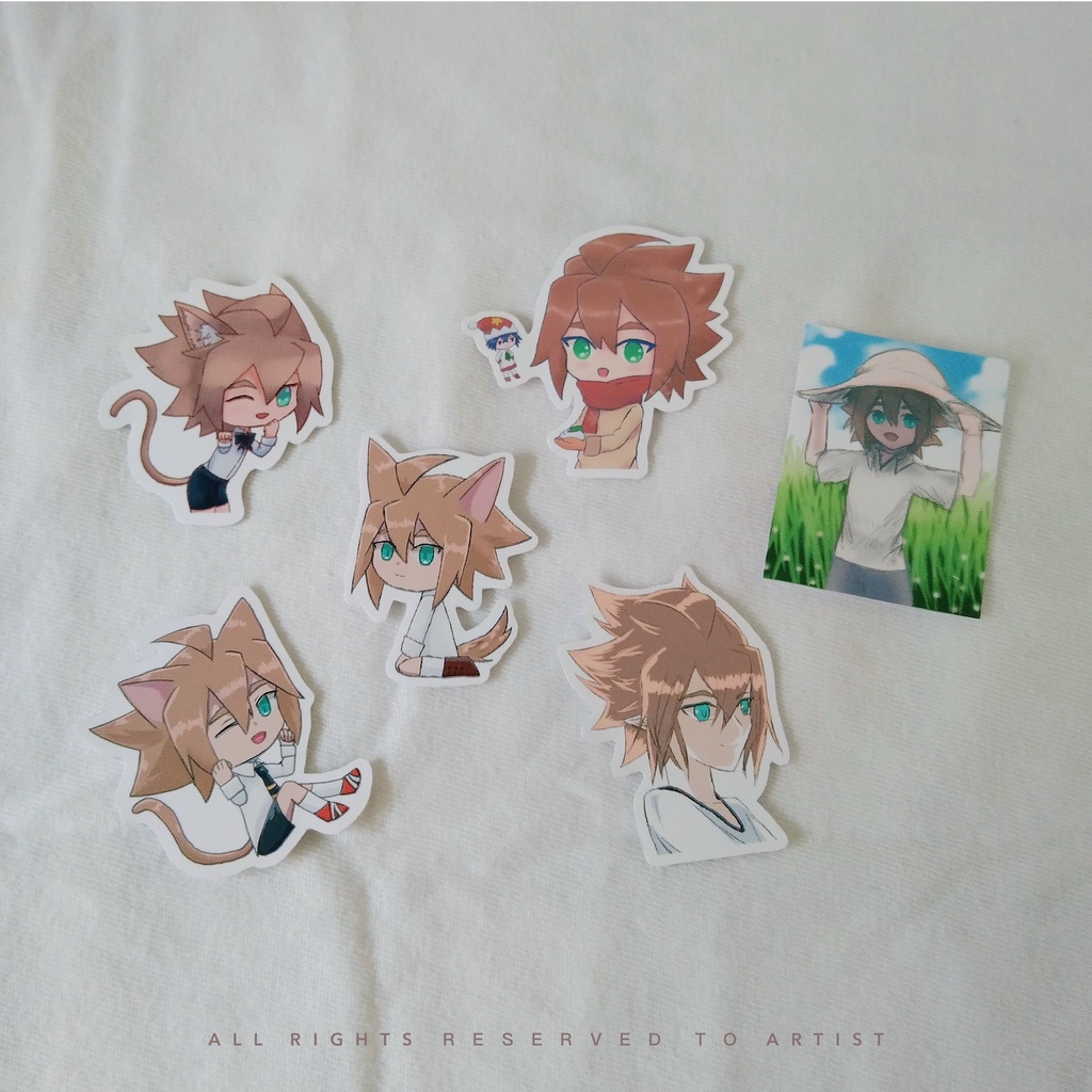 [Local Artist] Aotu World Anmicius Sticker Fanart// 凹凸世界安迷修Q版贴纸 ...