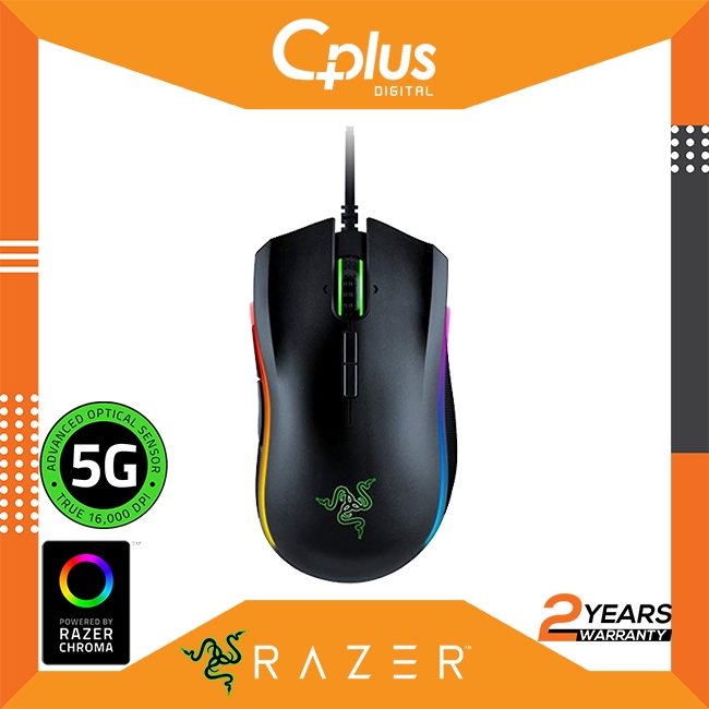 Razer Mamba Tournament Edition 16000 Adjustable DPI Esports RGB Gaming ...
