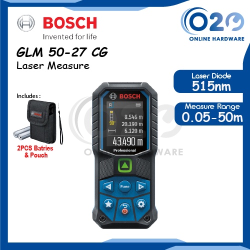 Bosch GLM 50-27CG Laser Measure & GLM 100-25C Laser Measure Laser Tools Long-Distance ...