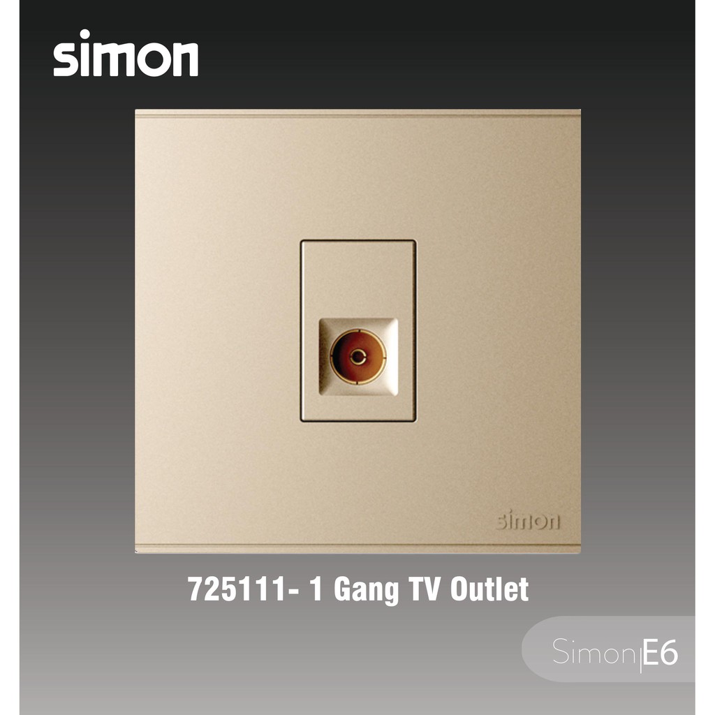 Simon E6 Series Switch / Switches & Socket Outlet (CHAMPAGNE) | Shopee ...