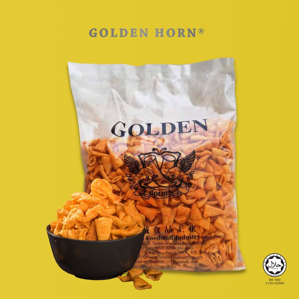 [ Halal ] Original GOLDEN HORN STAR Corn Snacks - Spicy / Cheese (1kg ...