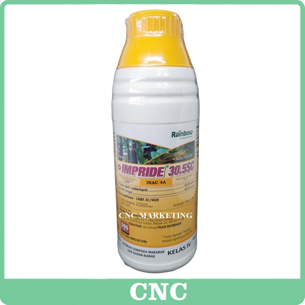 1L Impride 30.5% Rainbow Imidacloprid 30.5SC Racun Kutu Thrips | Shopee ...