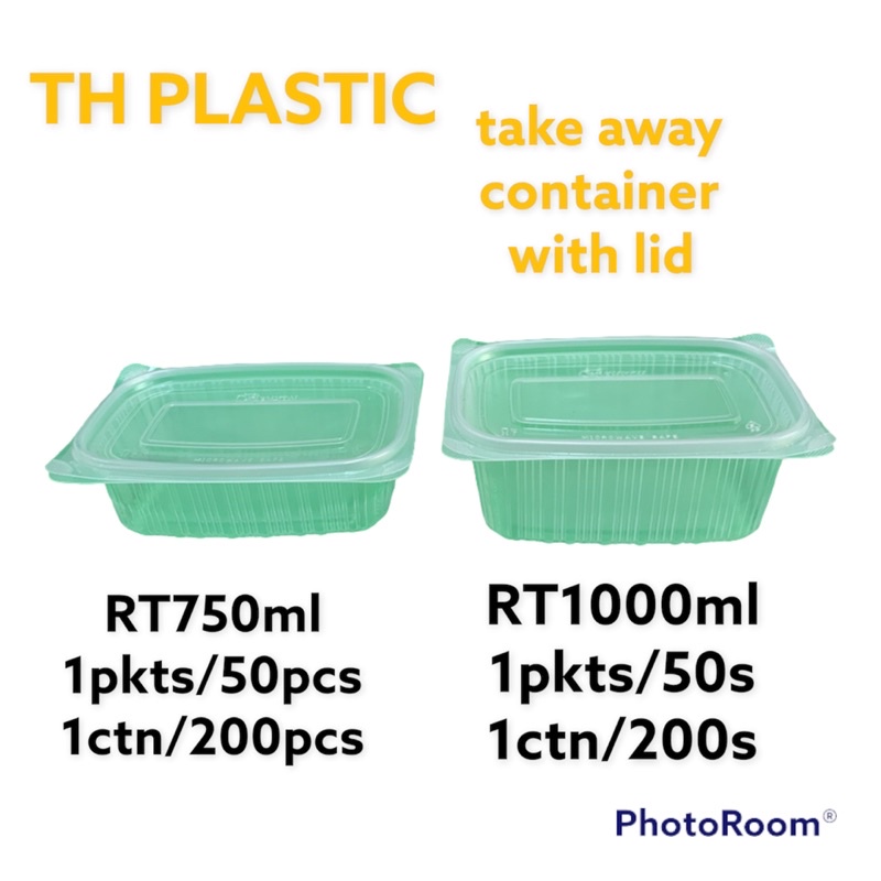 Benxon-RT500/RT650/RT750/RT1000 take away container with lid 1pkts ...