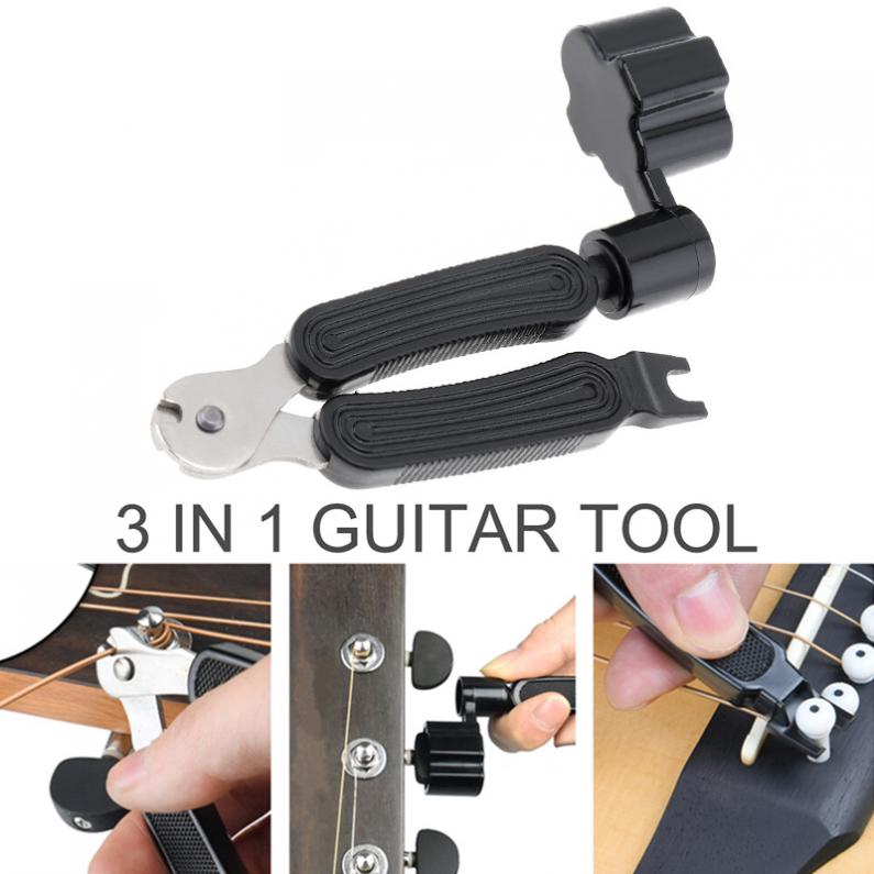 3 IN 1 Multifunctional Guitar Winder + String Cutter + Pin Puller ...