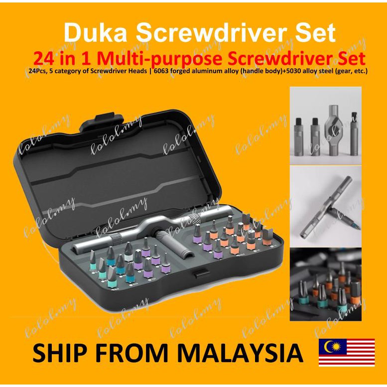 YOUPIN Duka RS1 24-in-1 DIY Tool Kit Spanner Socket Screwdriver Ratchet ...
