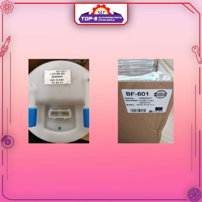 100% ORIGINAL BOSCH FUEL PUMP ASSY - PROTON SAGA VVT NEW / SAGA FLX 1.3 ...