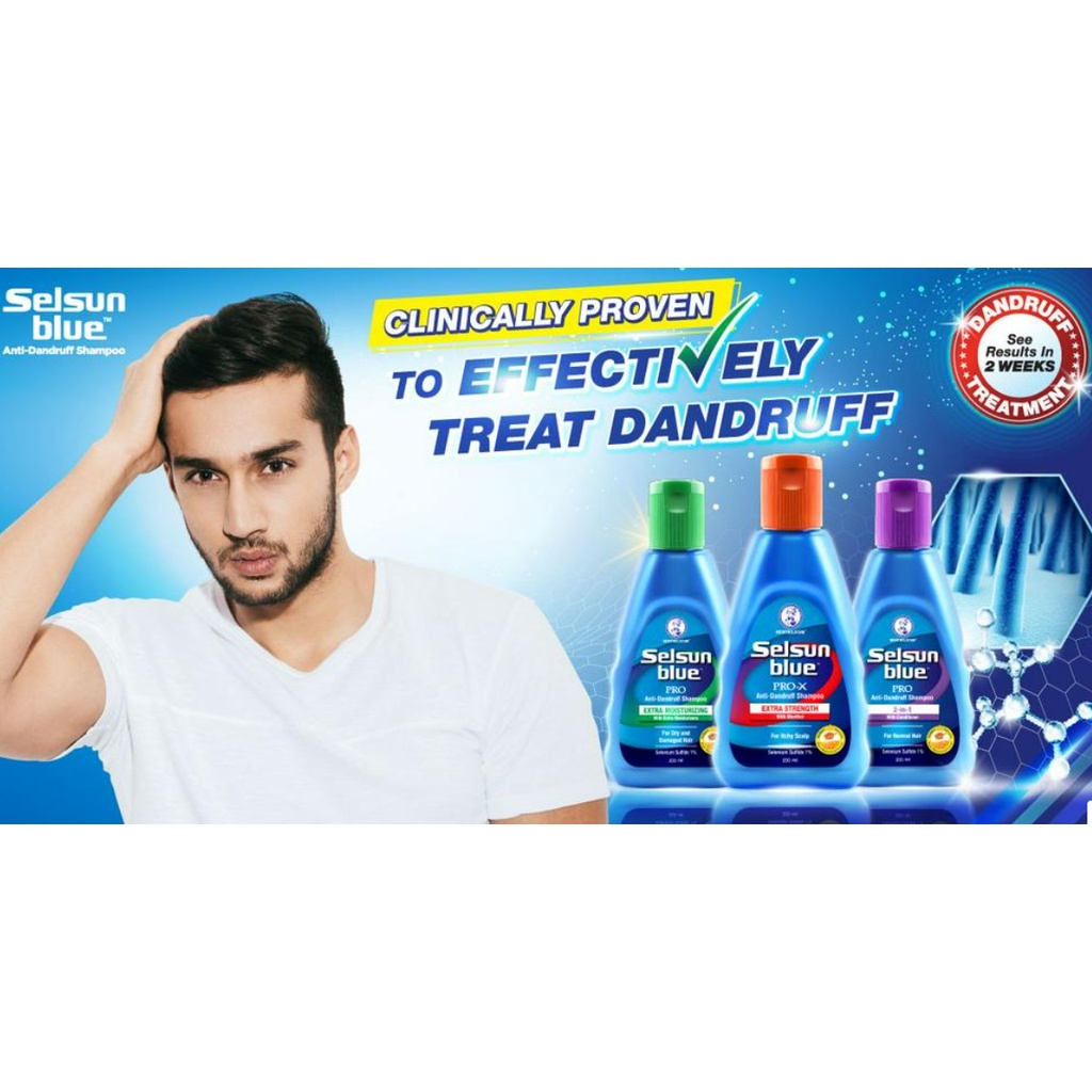 Selsun Blue Pro Strength /Moisturizing / 2-in-1 Treatment Shampoo 200ml ...