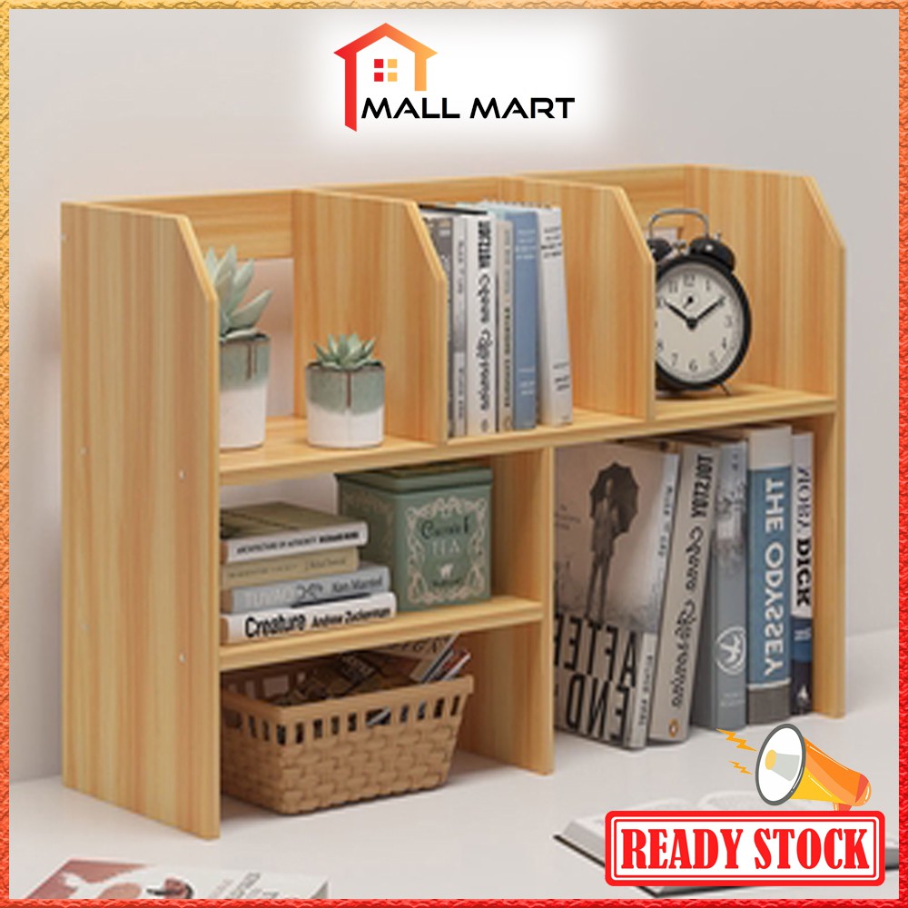 MallMart MD4962 Sturdy Wooden Table Top Book Rack Book Shelf Table ...