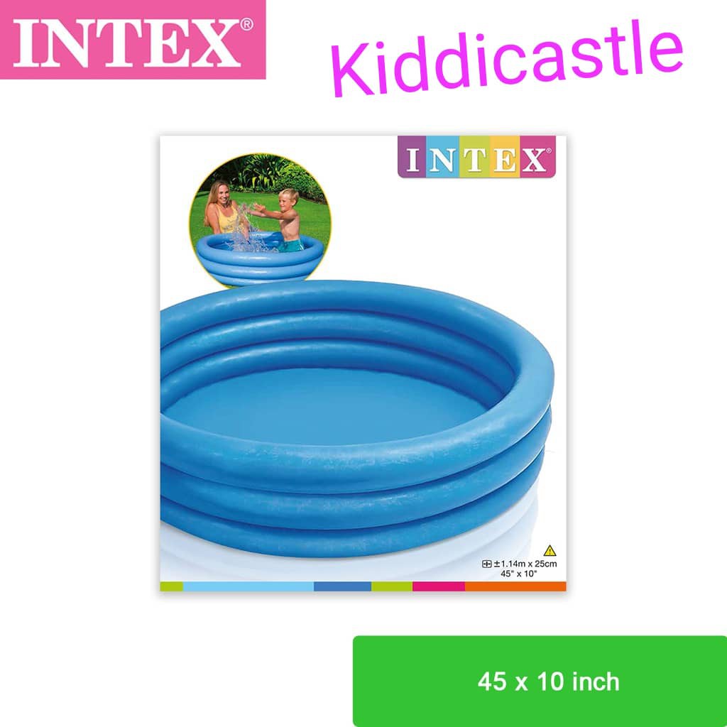 ( Kiddicastle ) Intex 58446 Inflatable Ring Swimming Pool | Shopee Malaysia