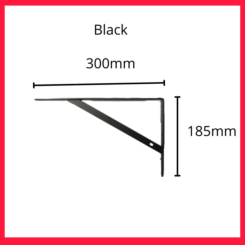 AWM DIY Home L Bracket wall bracket wall shelf bracket sesiku besi L ...