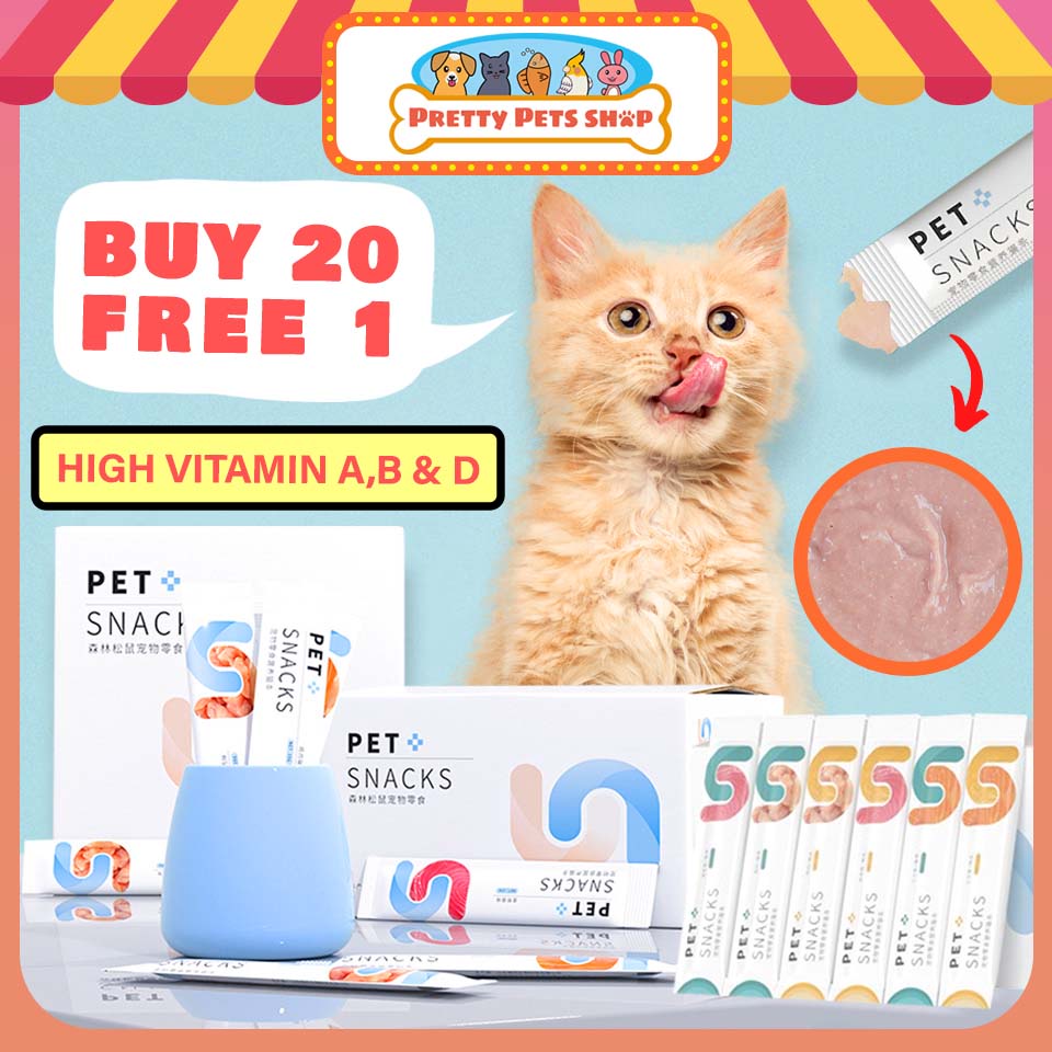 High Vitamin Creamy Cat Treat Cat Snack Cat Stick Cat food Makanan ...