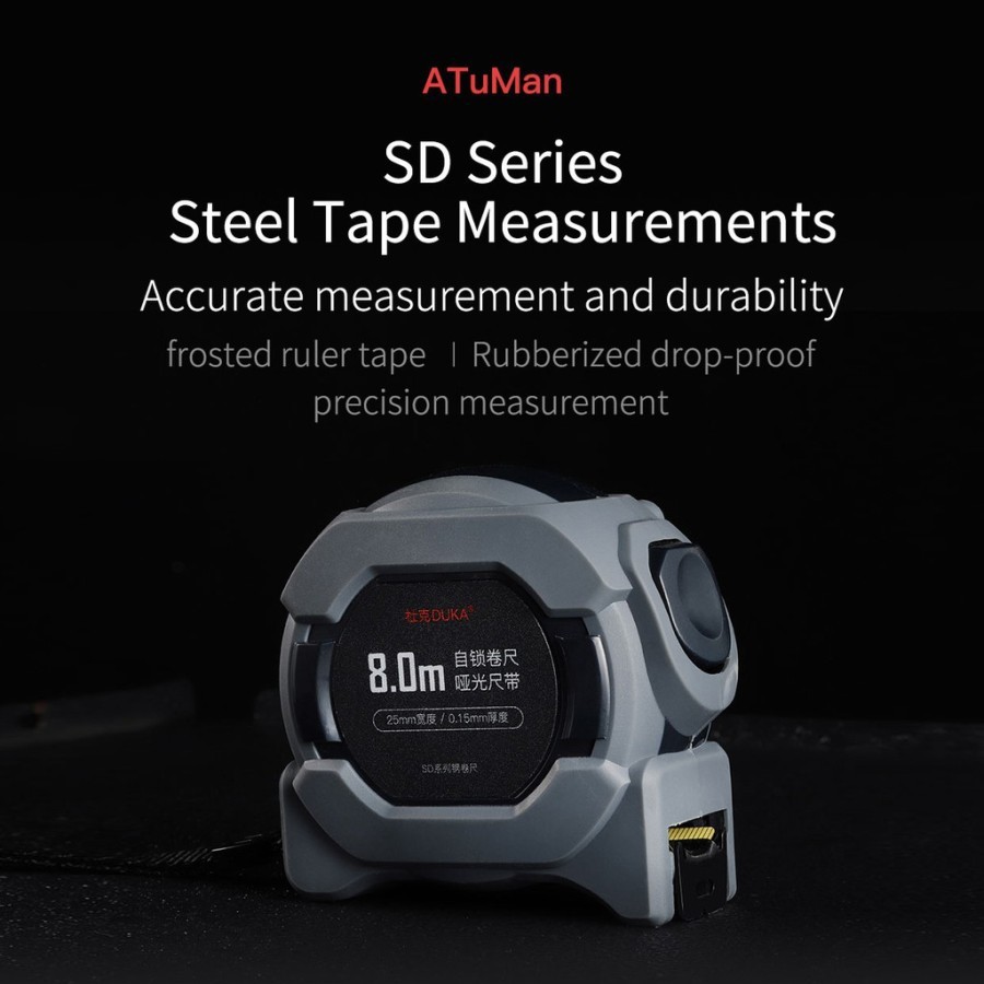Xiaomi DUKA SD Ruller Steel Measure - 8 meter Premium Quality meter ...