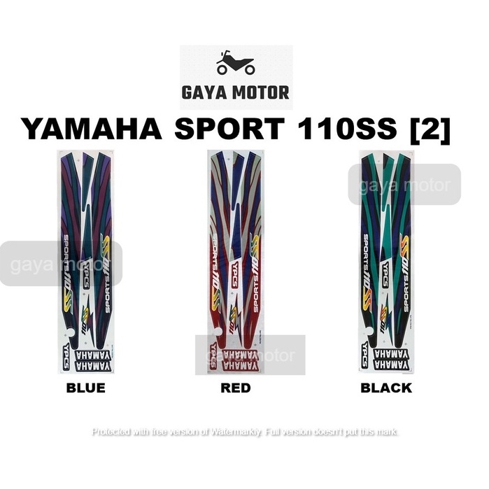 Yamaha Sport 110SS (2) Body Sticker | Shopee Malaysia