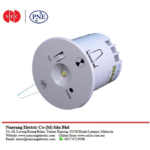 PNE PTH-311 1X1.0W Power LED Self-Containted Emergency Light | Shopee ...