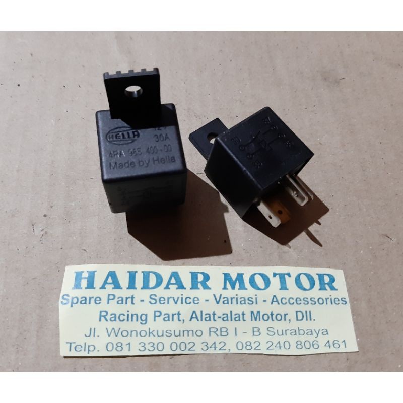Relay 12V 30A 4 hella FOOT/ Motorcycle horn Relay/ hella Relay ...